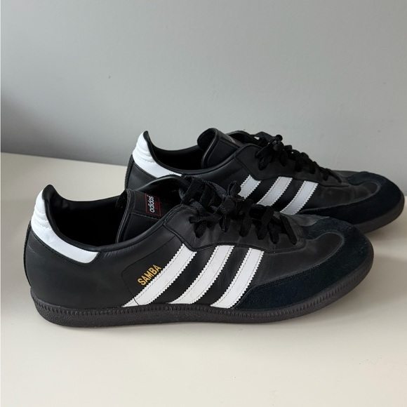adidas | Shoes | Adidas Navy And Black Sneakers With White Stripes ...